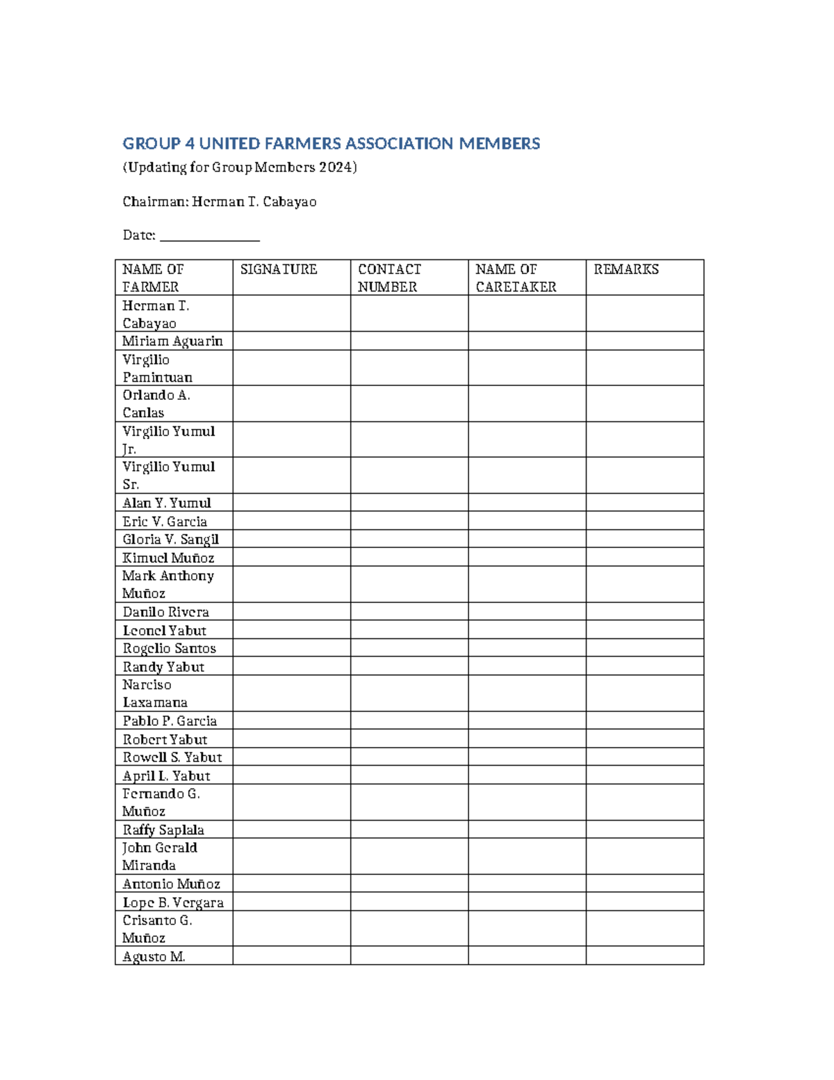 UFA Group 4 Member List Update 2024 - Studocu