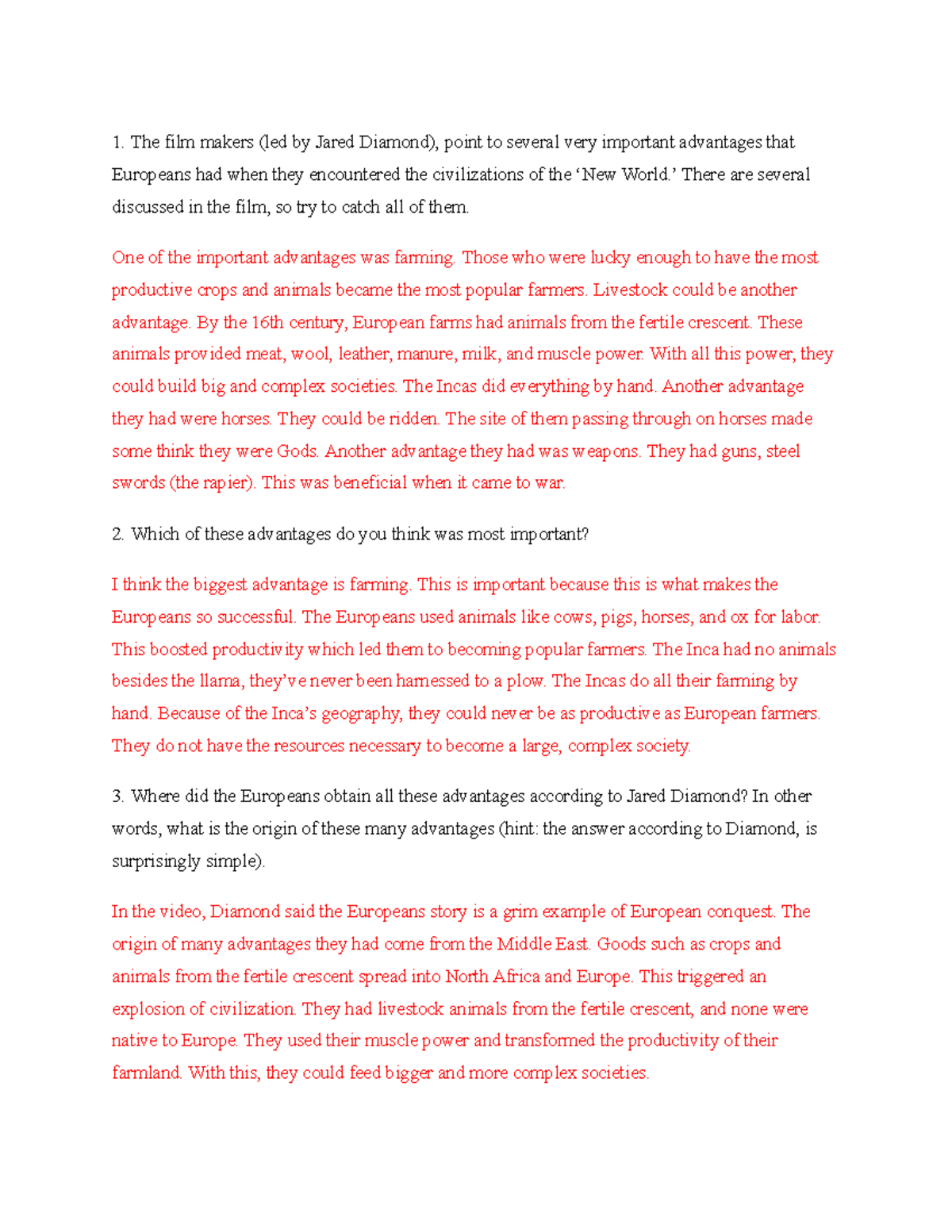 GGS PT2 ANSC - Part two, answering questions from a film led by Jared ...