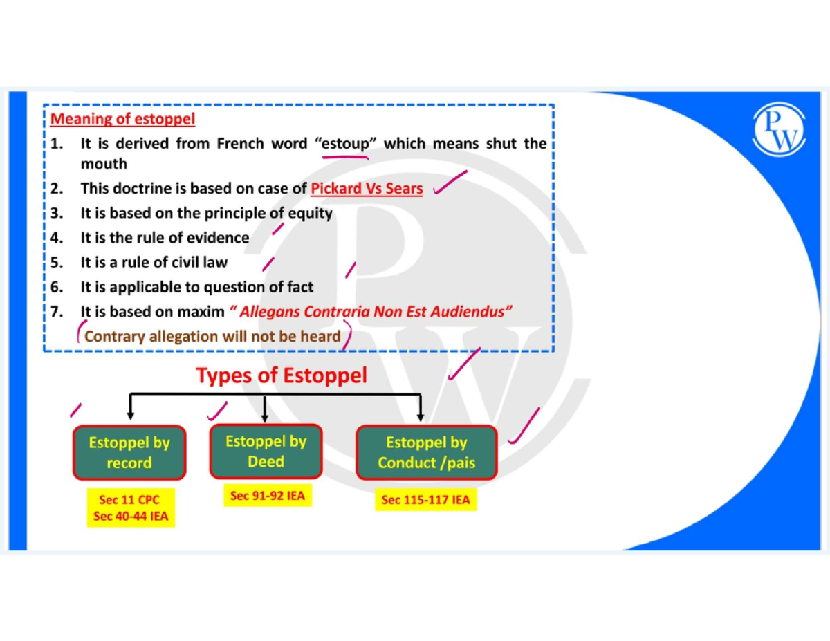 Estoppel - ESTOPEEL EASY CONCEPT - English B SL - Meaning of estoppel 1 ...