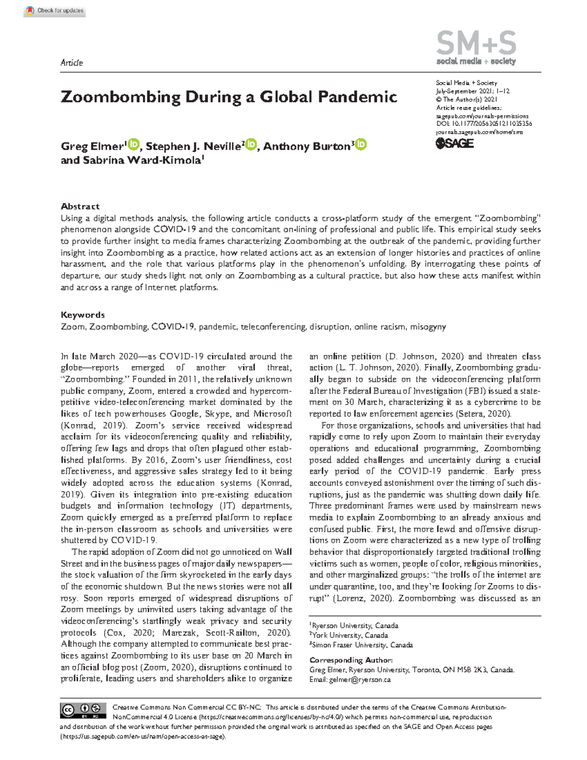 Zoombombing and Its Impact on Online Interactions During COVID-19 - Studocu