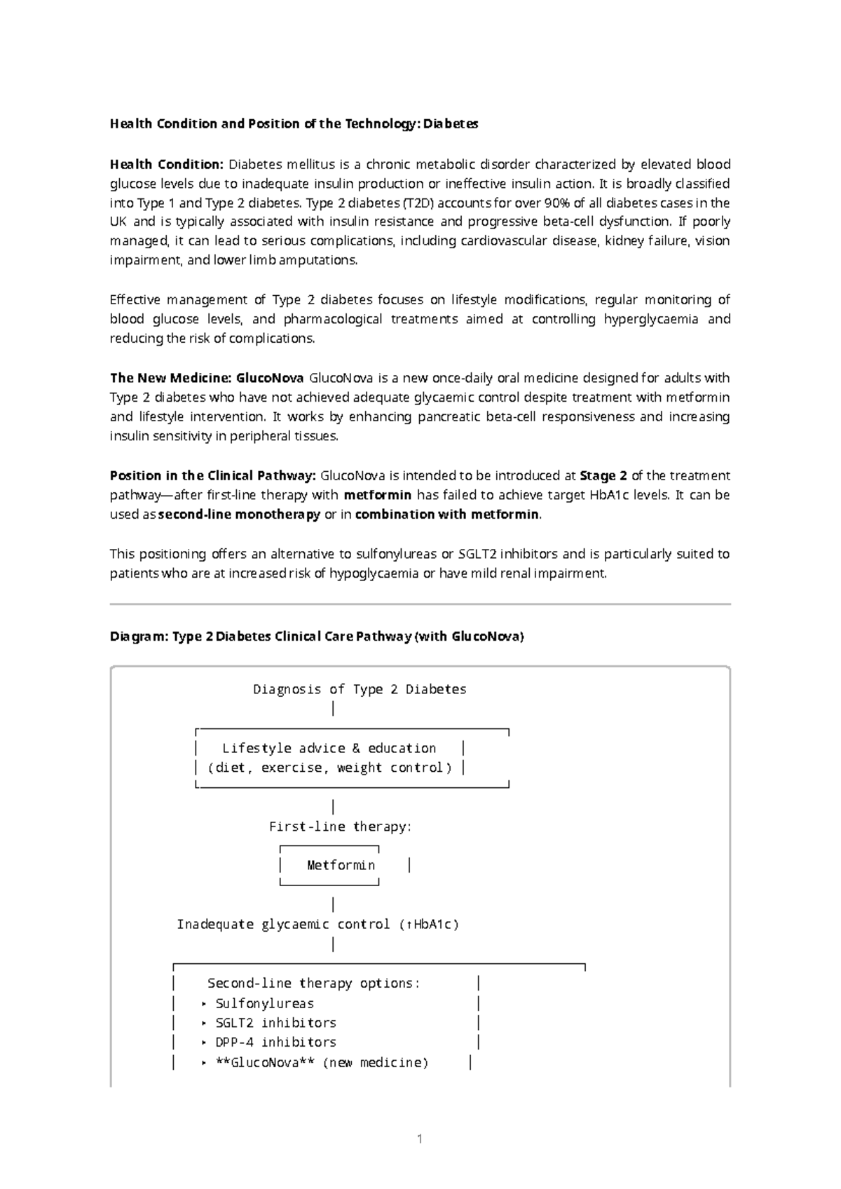 GlucoNova in Type 2 Diabetes Management: Clinical Pathway Overview ...