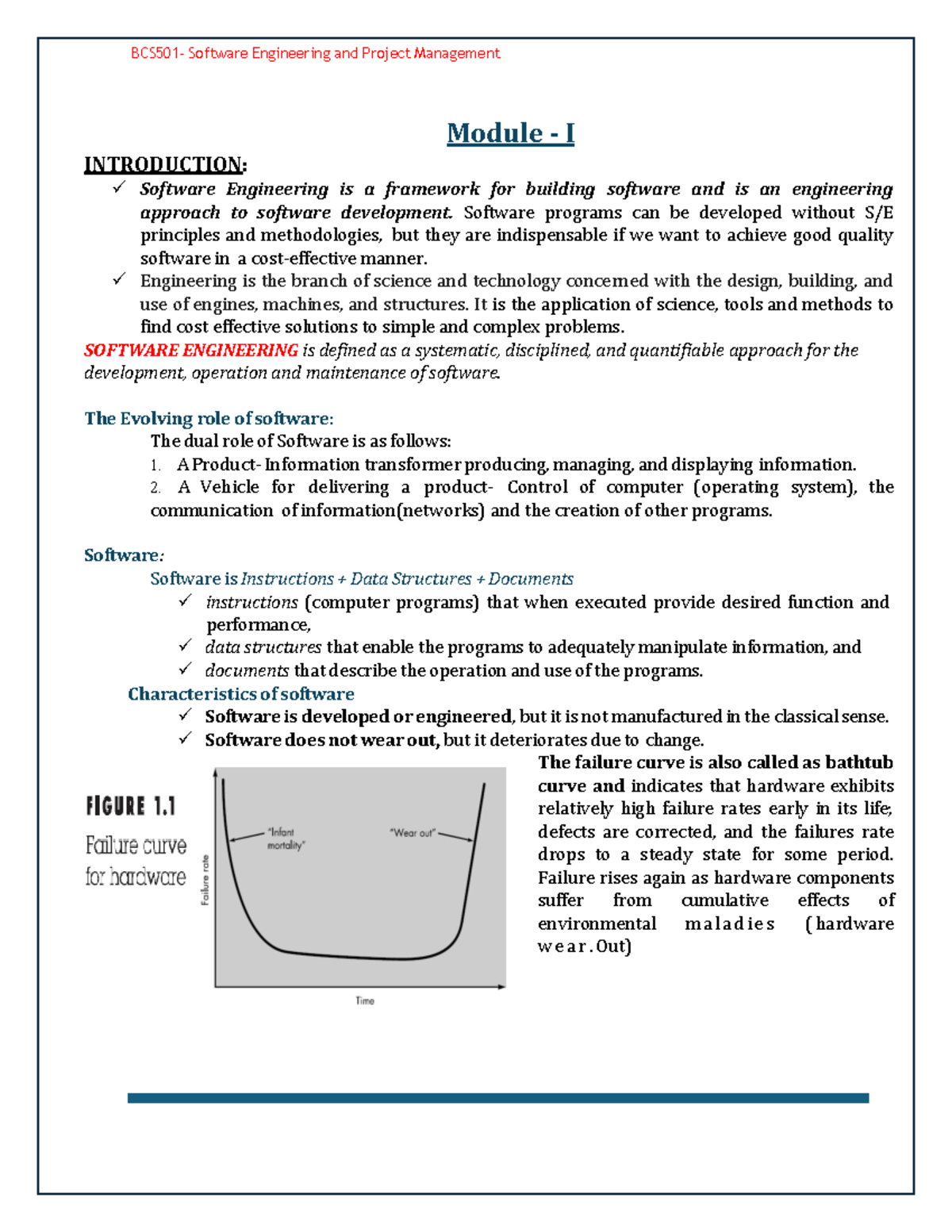 SEPM-BCS501-Module I: Software Engineering & Project Management Notes ...