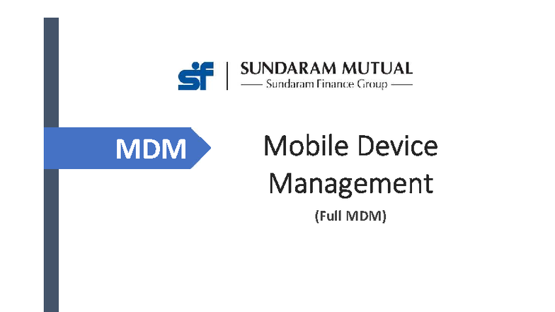 MDM 101: Comprehensive Guide to Mobile Device Management - Studocu