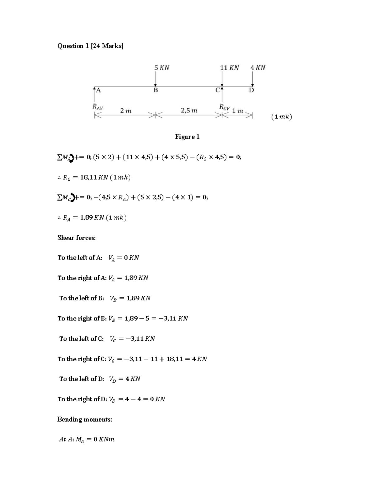 2021 Assignment Memo: Chapter 2 - Theory of Structures 2 - Studocu