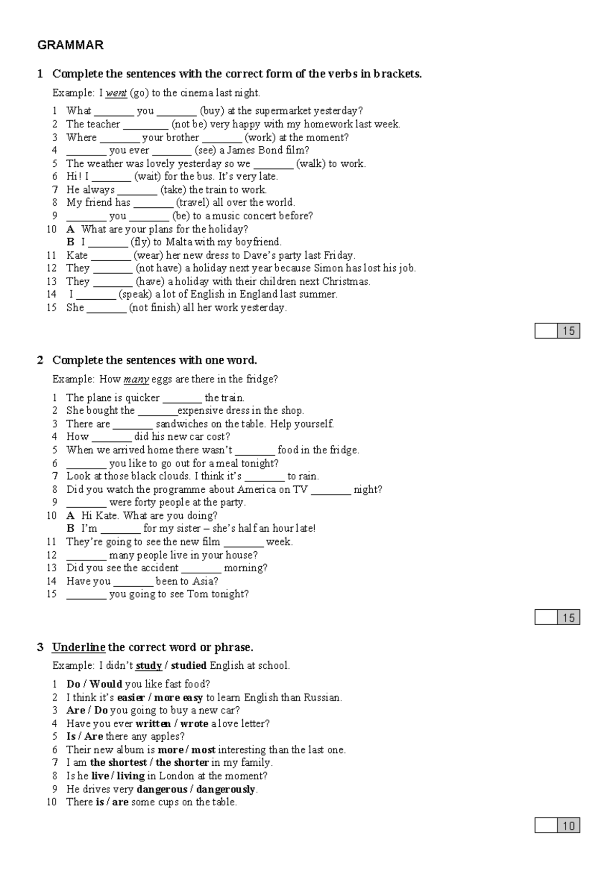Examining Grammar and Vocabulary - EXAMEN INGLES SIGLO21 - Studocu