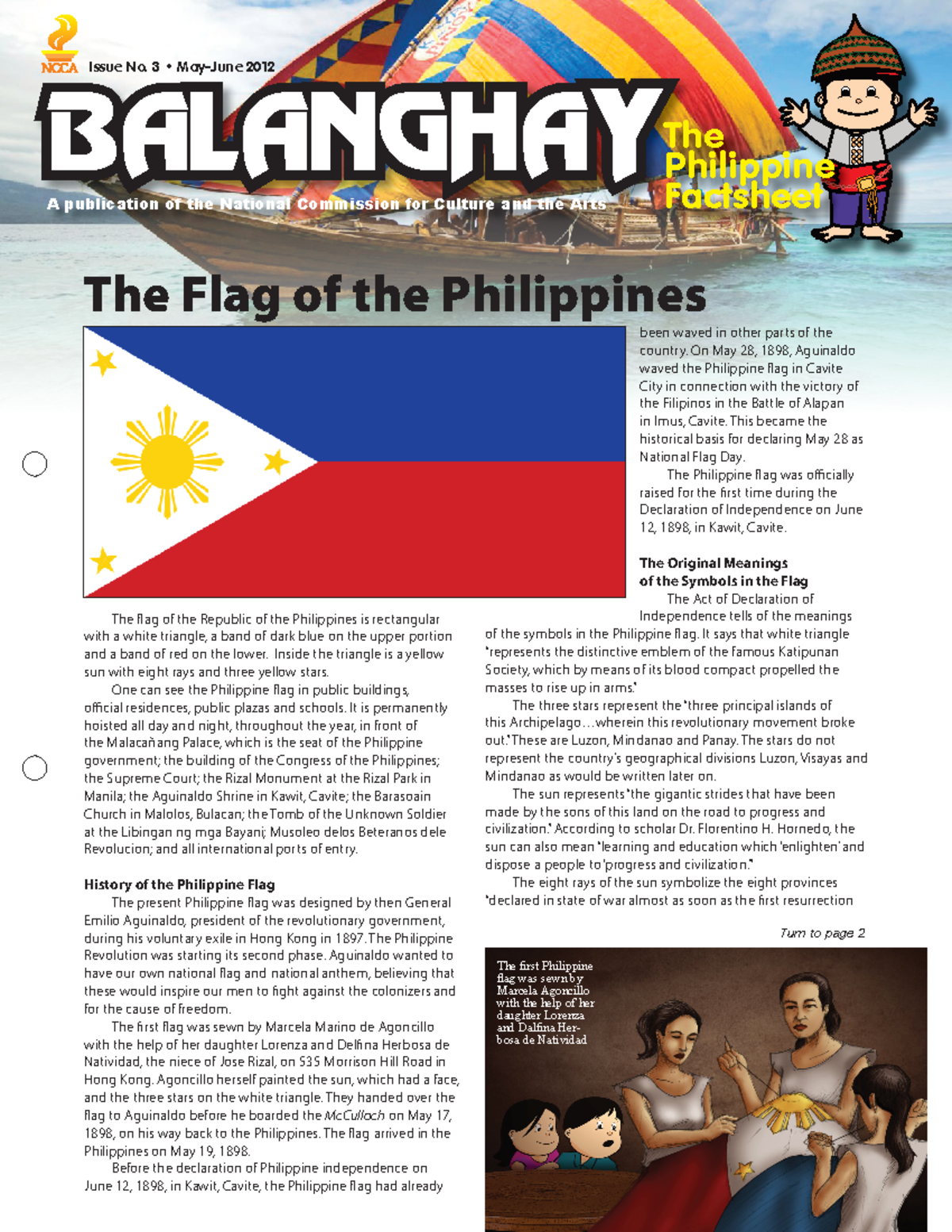 Balanghay: Philippine Flag History and Cultural Significance (2012 ...