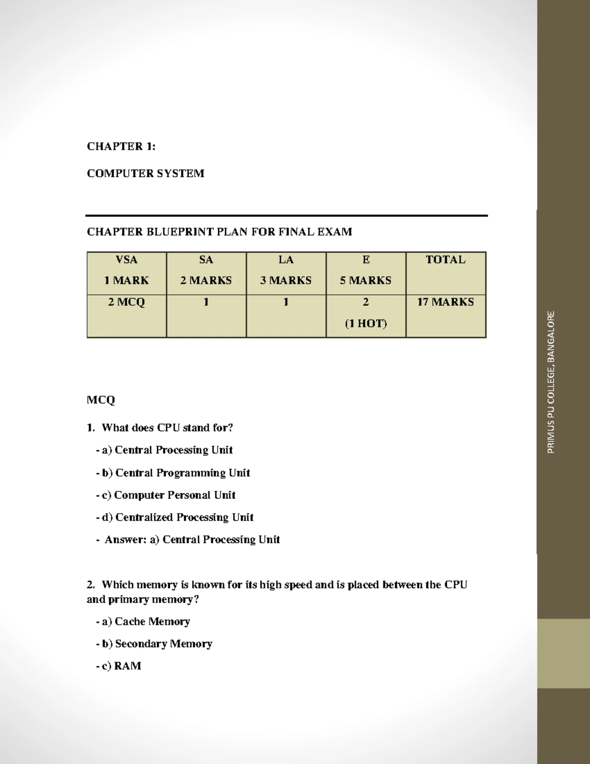 Computer Science Practical Programs - Q Print the roots of a Quadratic equation. Q Make a ...