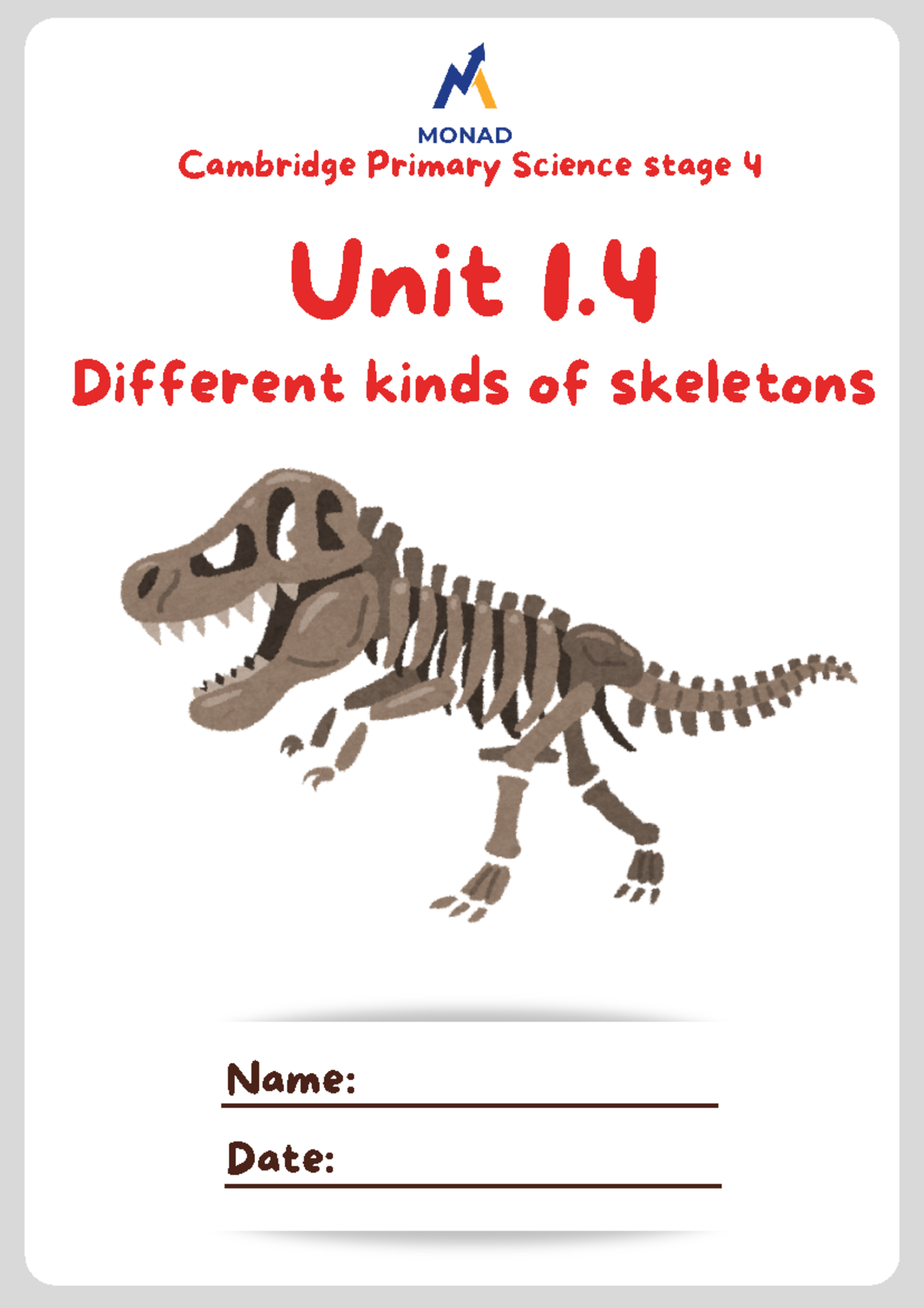 Cambridge Primary Science 1-4: Exploring Different Skeletons - Studocu