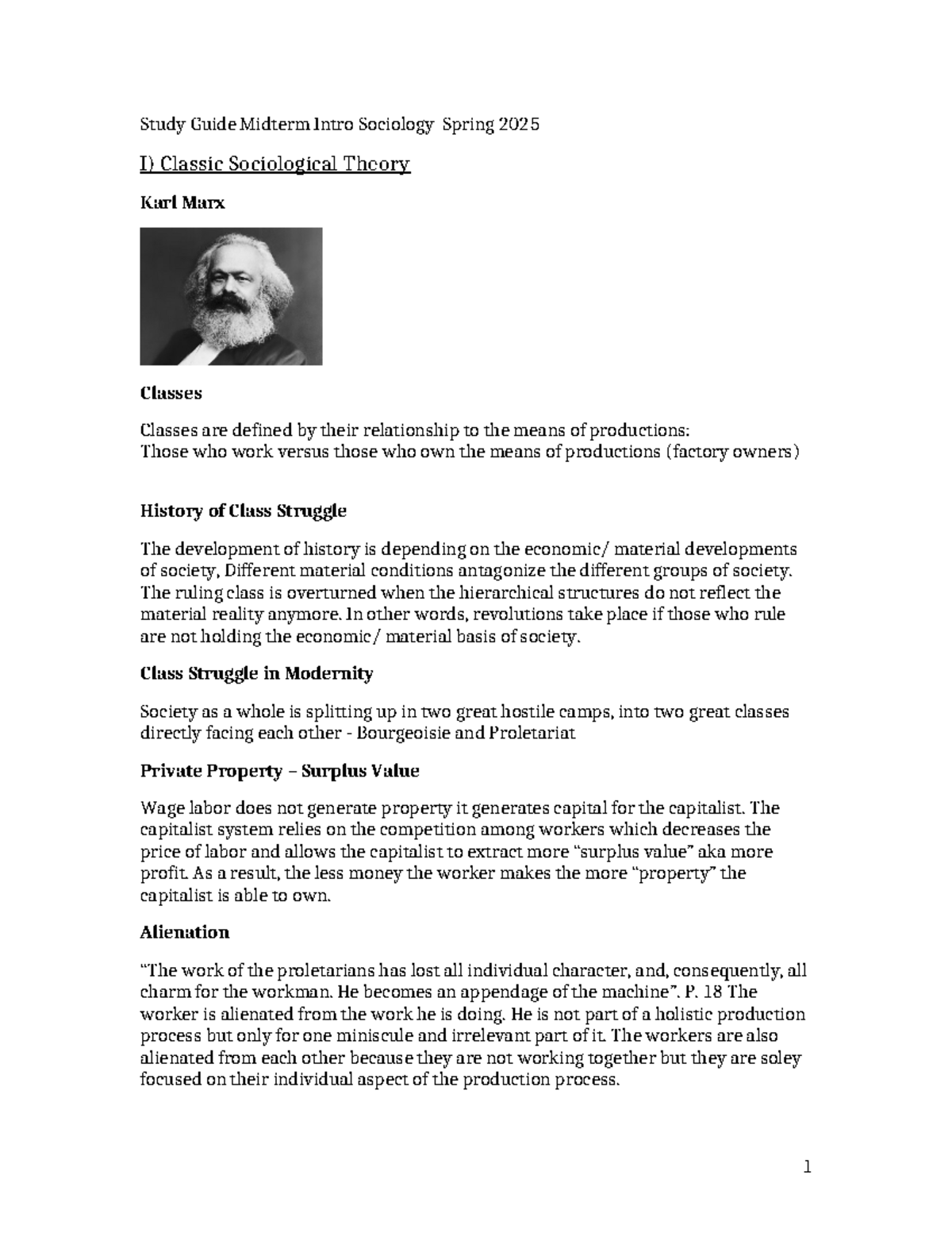 Midterm Study Guide for Intro Sociology (Spring 2025) Insights - Studocu