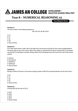 Year 10 Algebra Revision: Simplifying Fractions & Expansions - Studocu