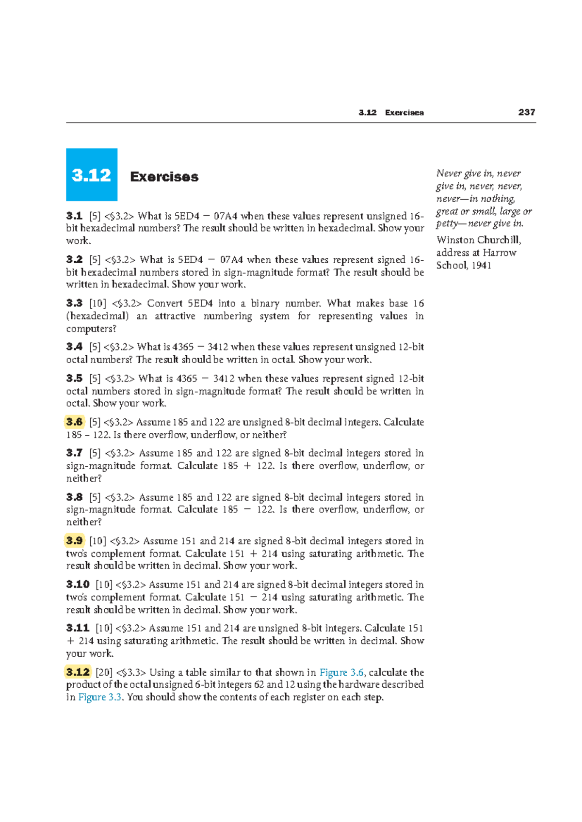 CH03 Exercises - 3 Exercises 237 3 Exercises 3 [5] What is 5ED4! 07A4 ...