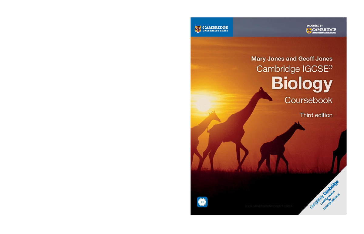 Cambridge IGCSE Biology Coursebook (3rd Ed.) - Study Guide 2020 - Studocu