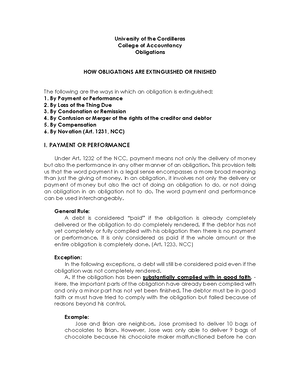 Joint and Solidary Obligation - JOINTS AND SOLIDARY OBLIGATIONS In a ...