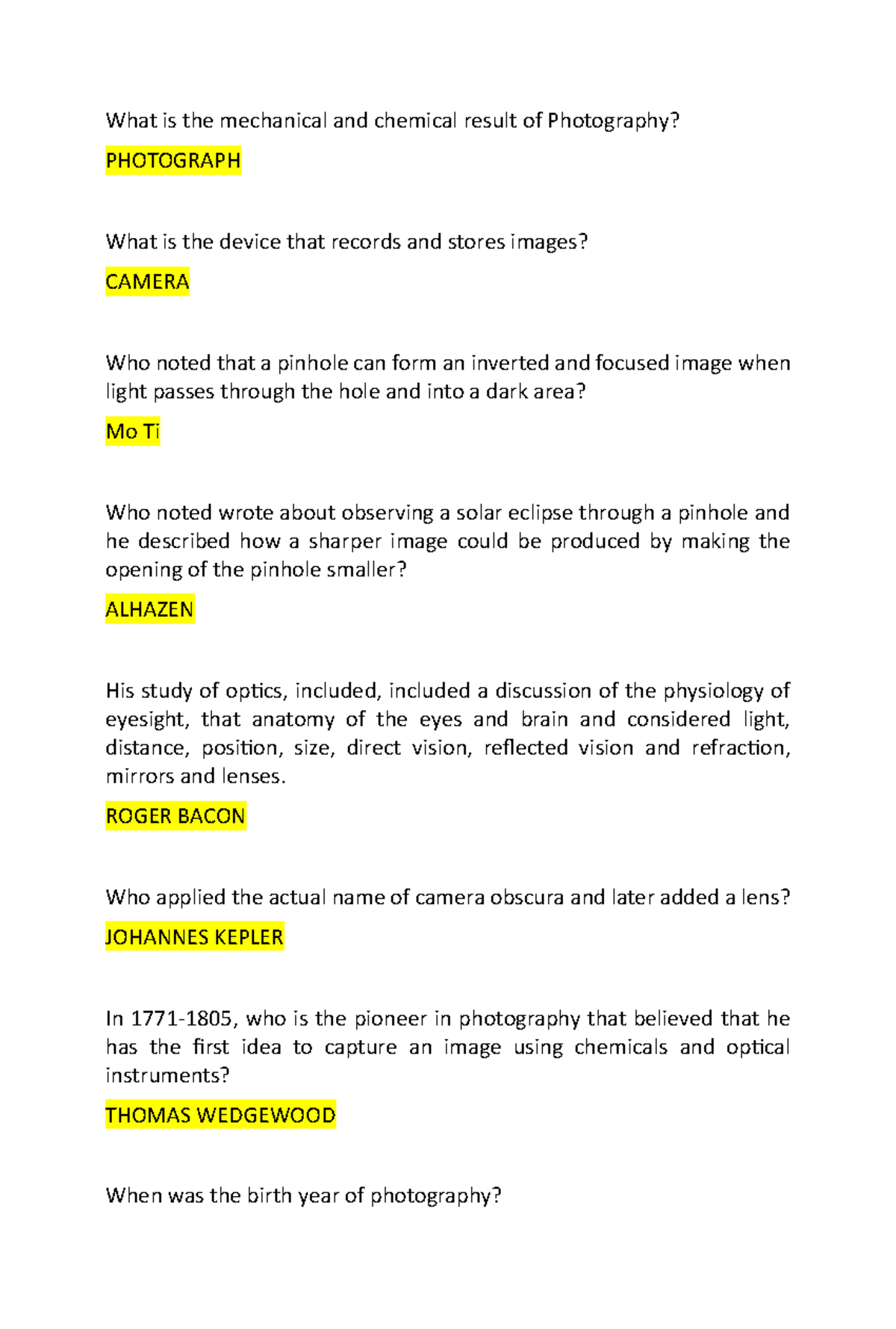 Forensic Photography: Historical Overview and Technical Aspects - Studocu