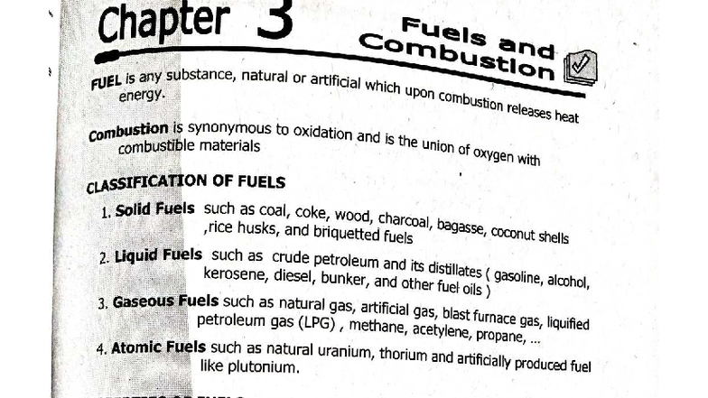 Chapter 03: Combustion and Fuel Energy Principles - Studocu