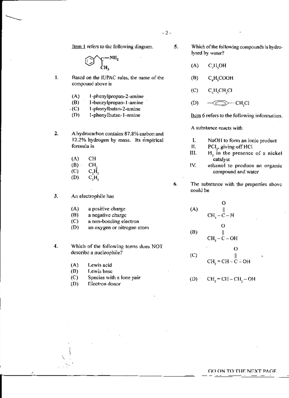 Chemistry Quiz - Course Code: 2 Item 1 to 41 - Studocu