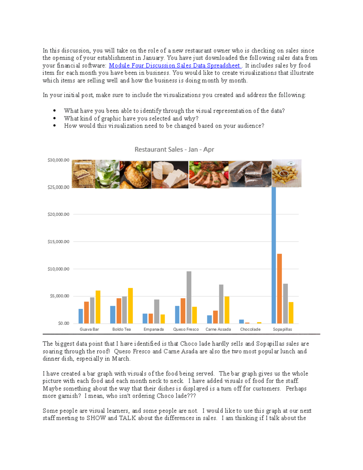 Discussion 4 - Developing Visualizations for Your Story - In this ...
