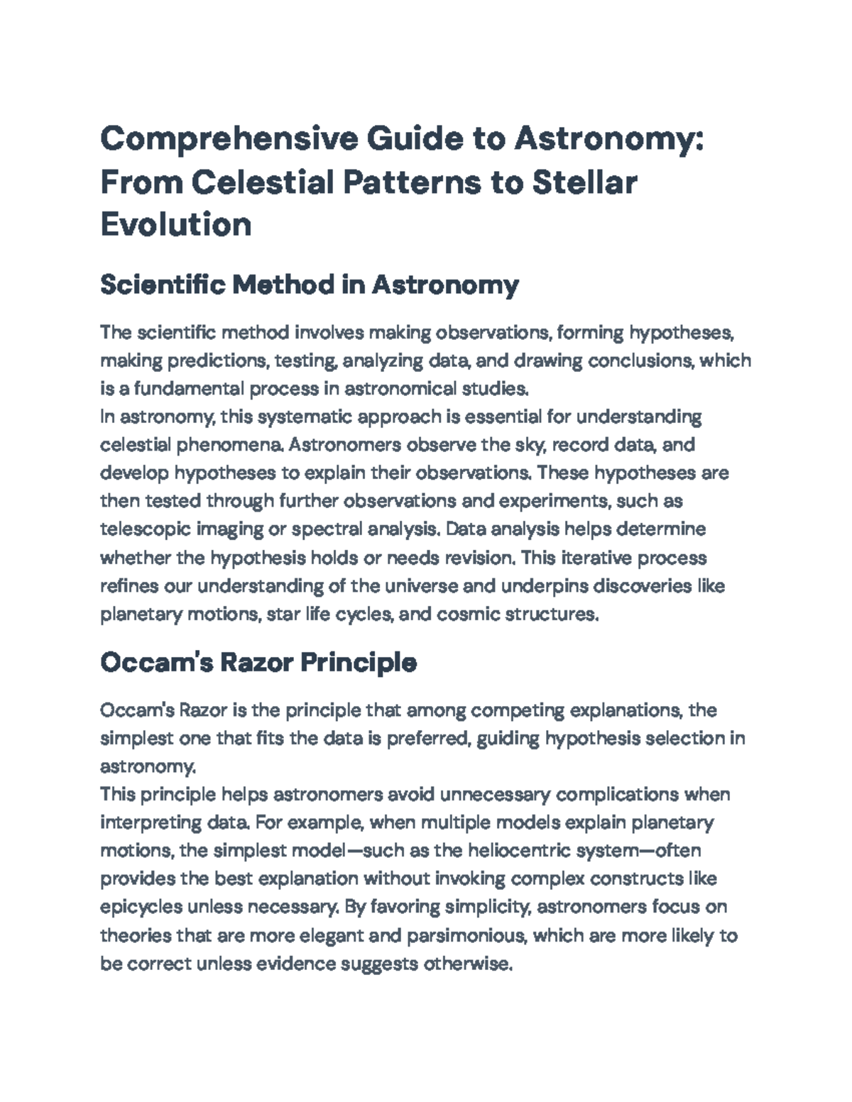 Comprehensive Guide to Astronomy (ASTR 101): Celestial Patterns & Star ...