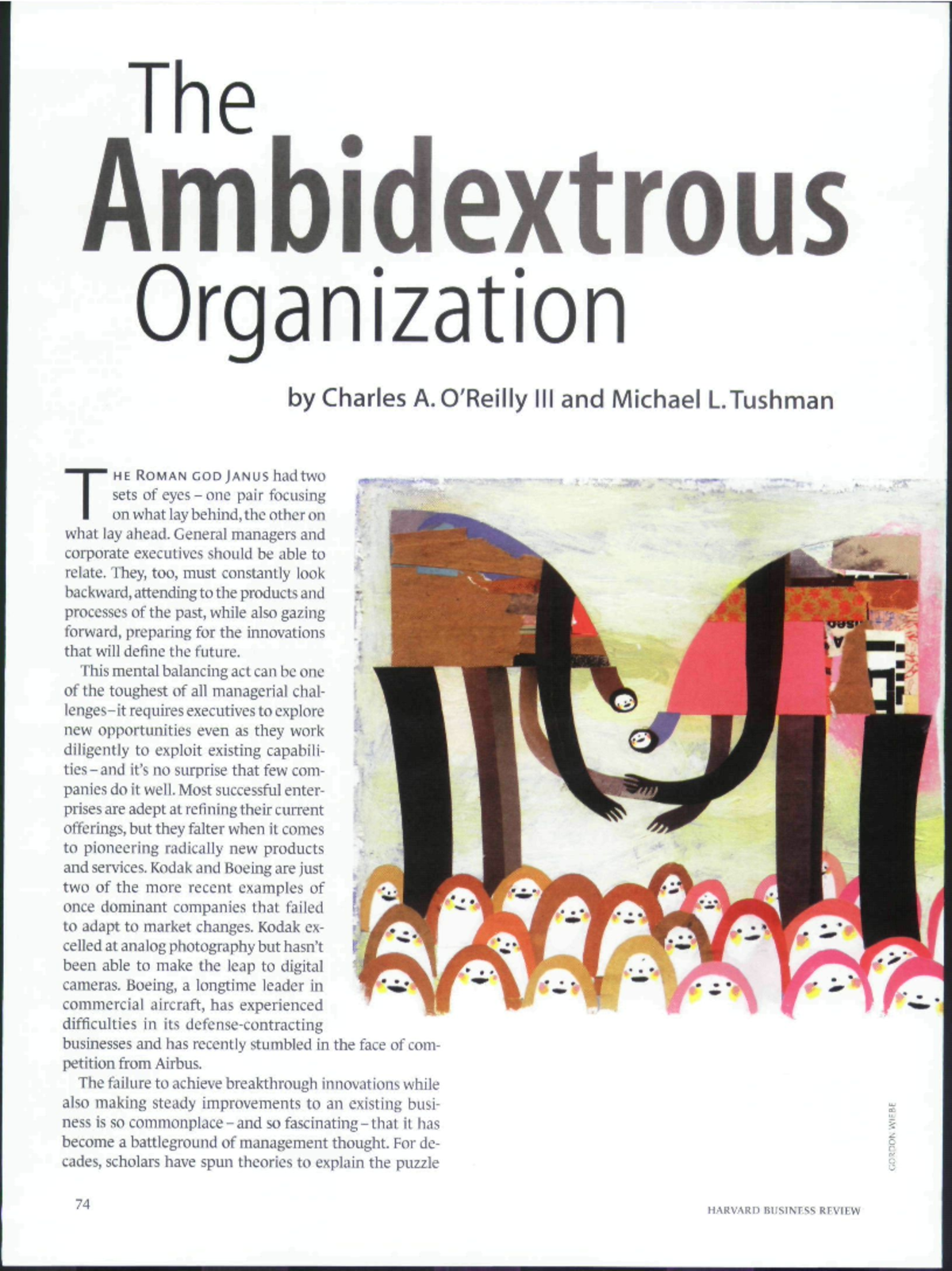 The Ambidextrous Organization: Balancing Exploitation and Exploration ...
