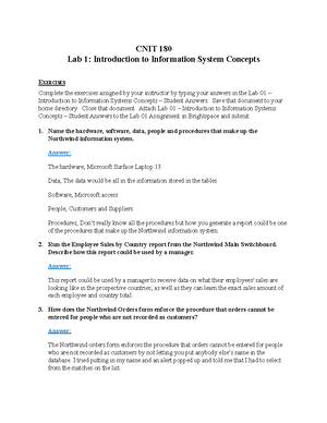 Lab 03 - Use Case Diagrams & Use Case Narratives - Student Answers ...