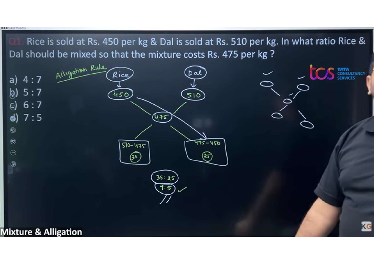 Q7: Mixture and Alligation (MATH101) - Ratio Problems Explained - Studocu