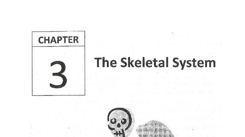 Lesson 3: The Skeletal System Overview and Functions - Studocu