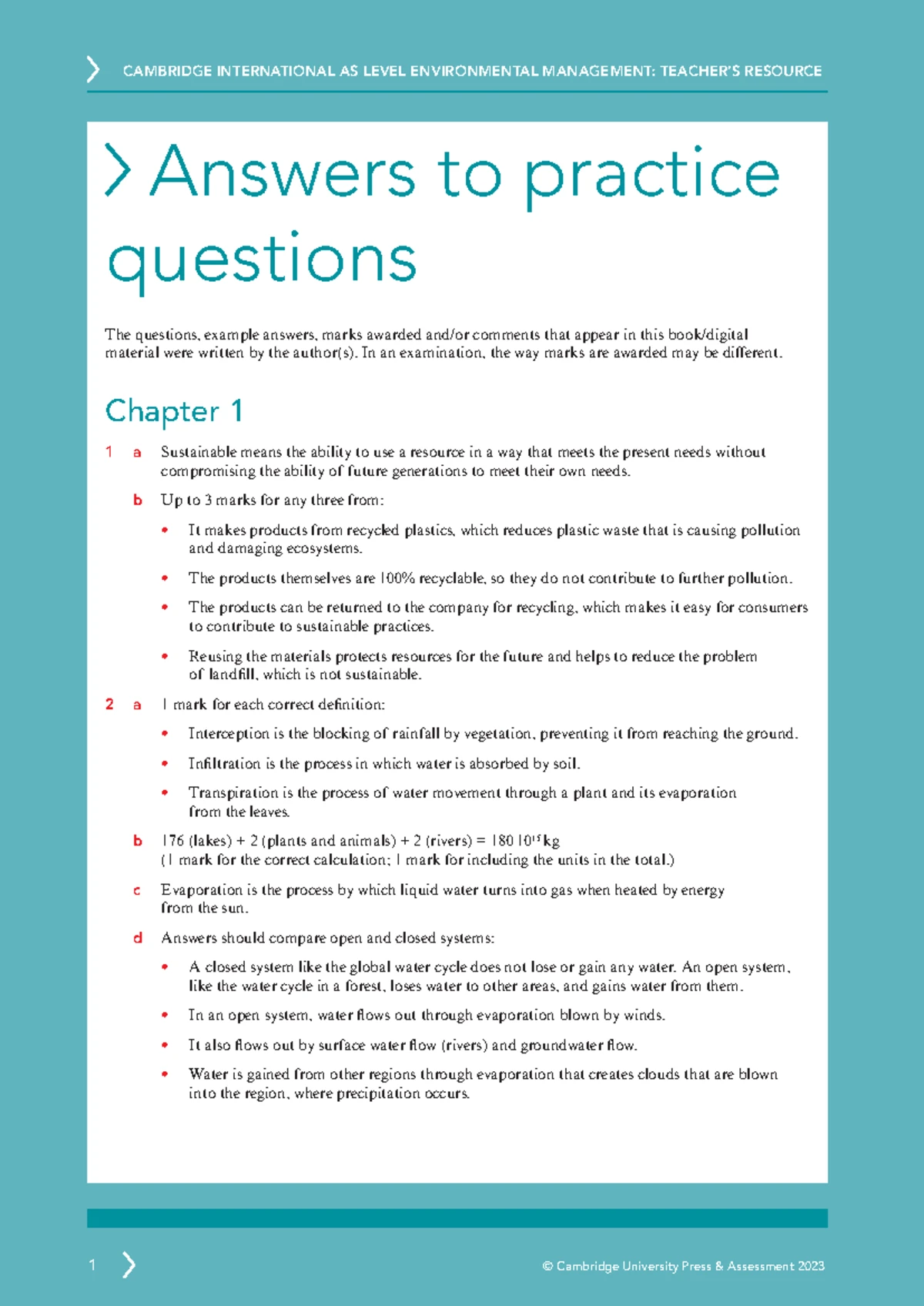 Unit 5 study guide - Summary AICE Environmet - Unit 5 Study guide What ...