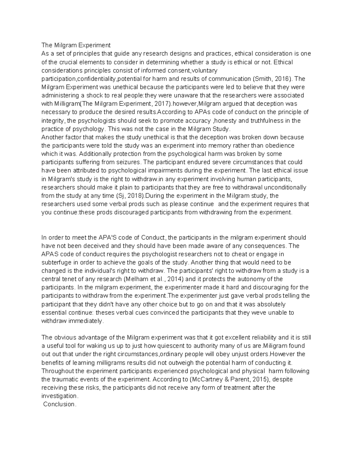 Ethics In Psychology - The Milgram Experiment As a set of principles ...