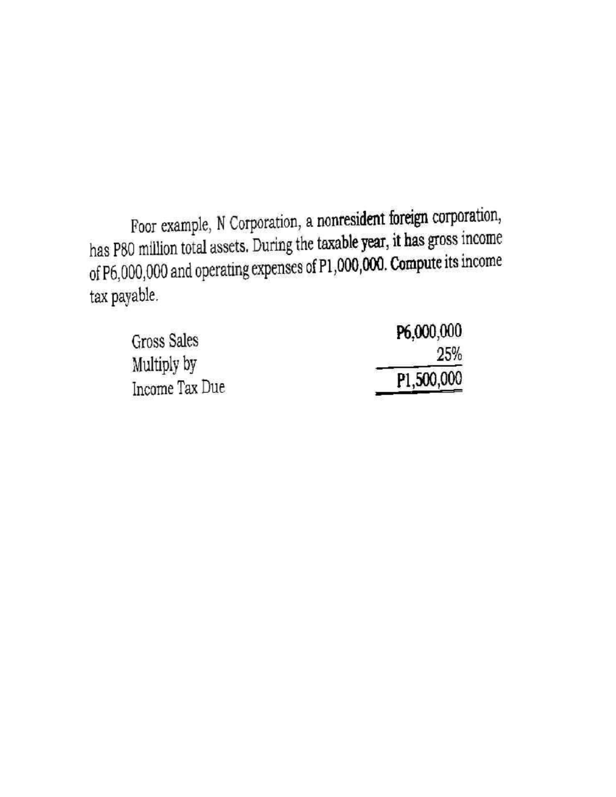 Income Tax Computation for Corporations: Examples and Cases - Studocu