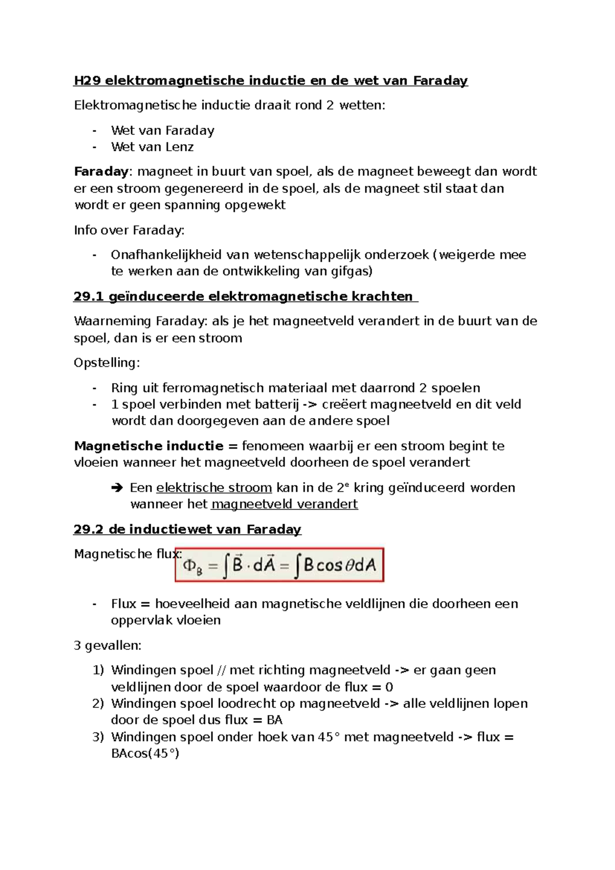 H29 Elektromagnetische Inductie en de Wet van Faraday: Kernconcepten ...