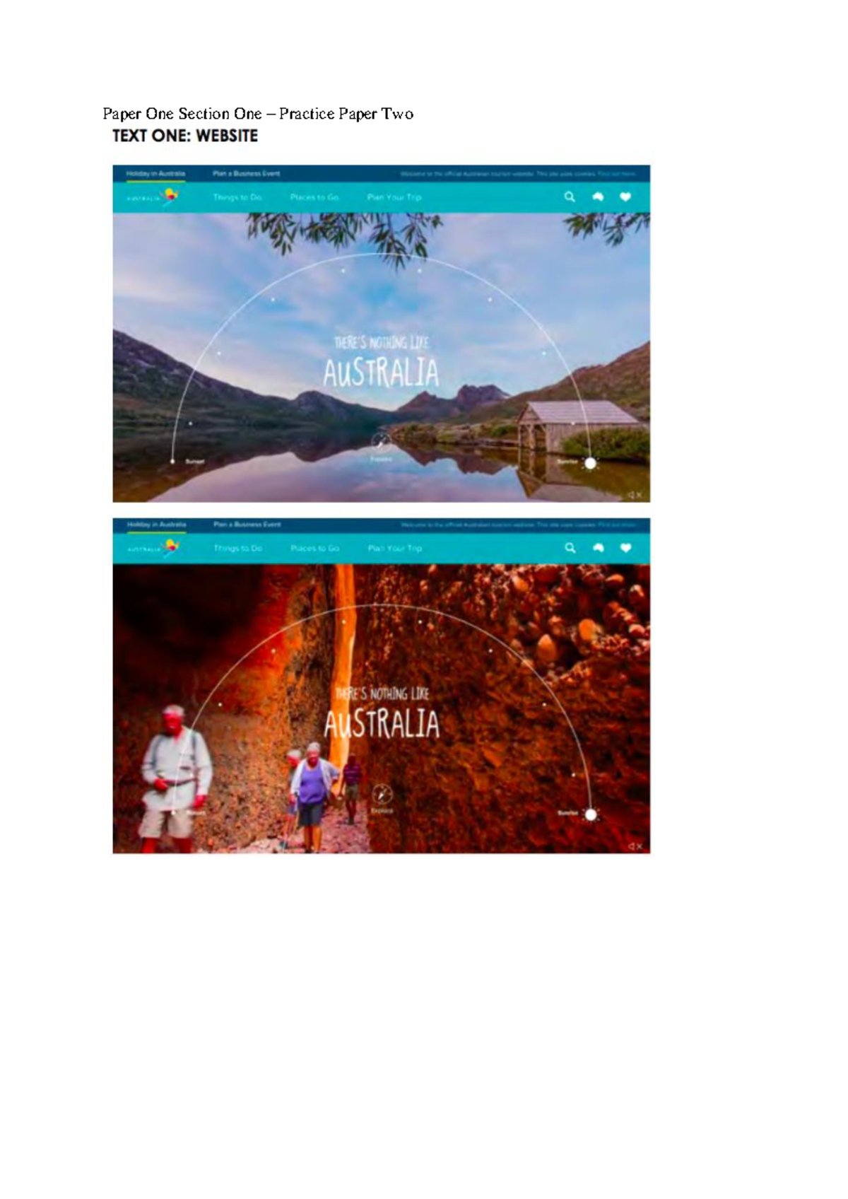 Exam 2 - Paper 1 Section 1 Practice - Stimulus Booklet - Paper One ...