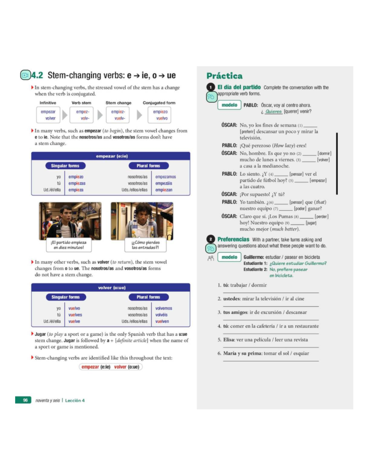 Course Notes on Stem-Changing Verbs for Final Exam - 2025 - Studocu
