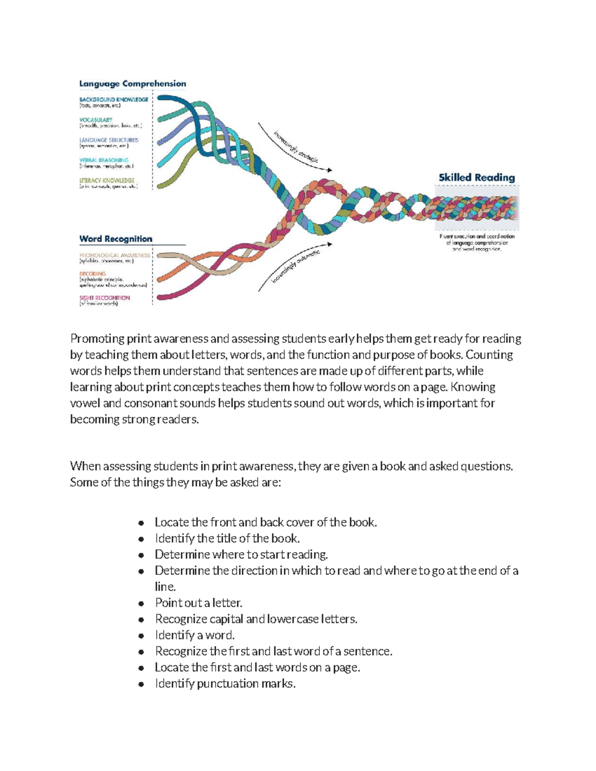 Early Literacy Methods (EDU 101): Strategies for Reading Readiness ...
