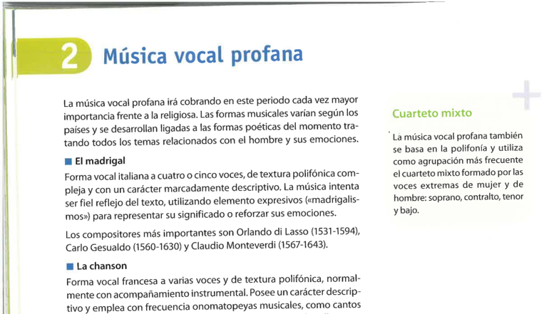 T.2 - Análisis de la Música Vocal Profana en el Renacimiento - Studocu