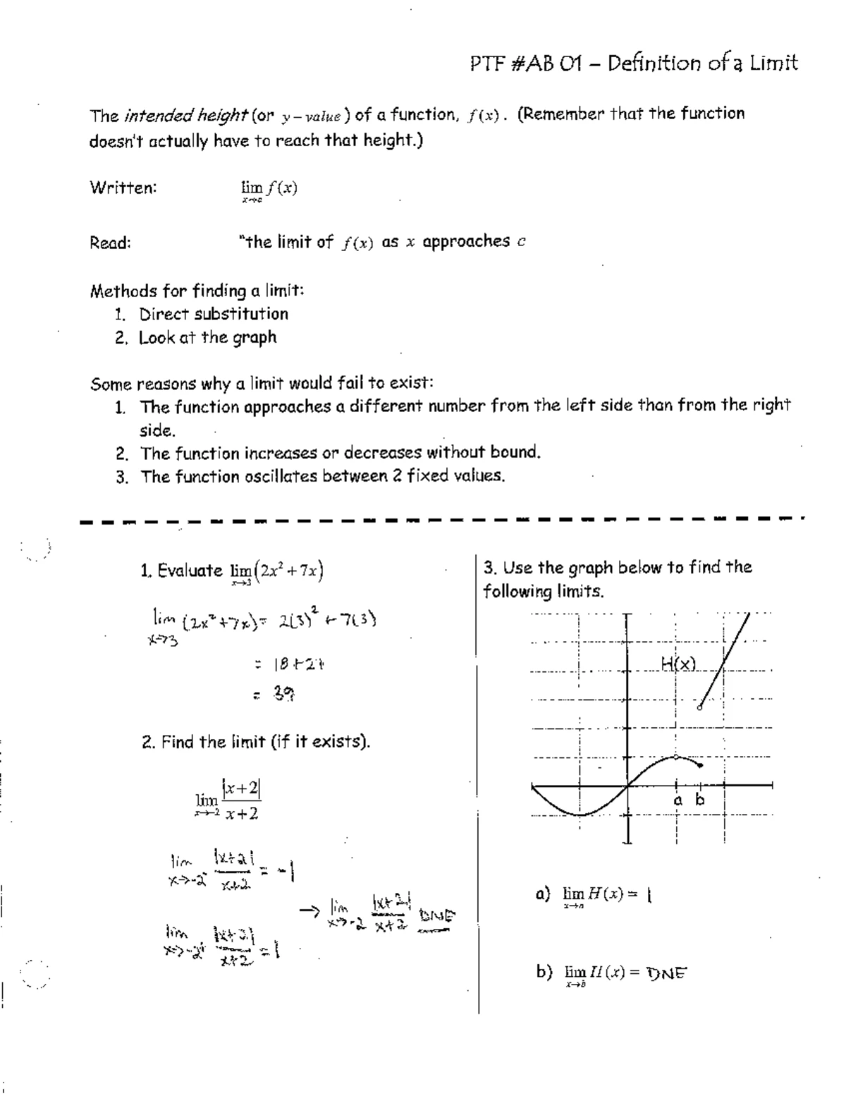AP Calculus AB - Skill Builder on Derivatives of Inverse Functions ...