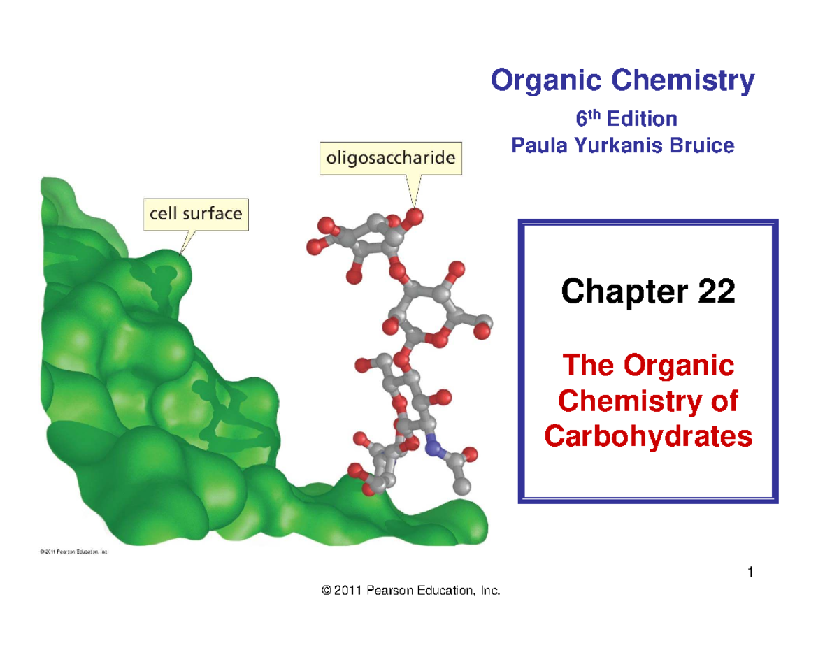 Organic Chemistry CH22: The Chemistry of Carbohydrates Explained - Studocu