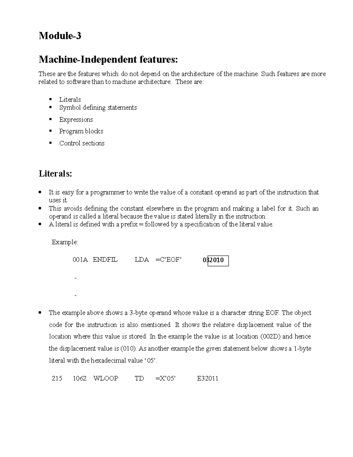 Module 2 Pass1 And Pass 2 Assembler Data Structures In Assembler Module Assemblers 2 Basic