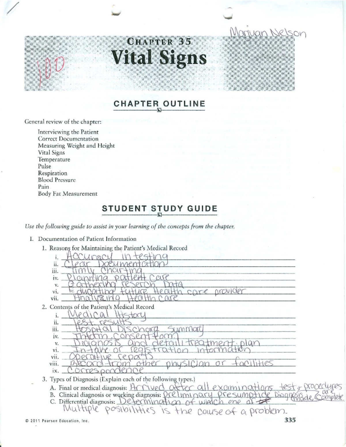 Vital Signs Study Guide: CH35 - Patient Assessment & Documentation ...