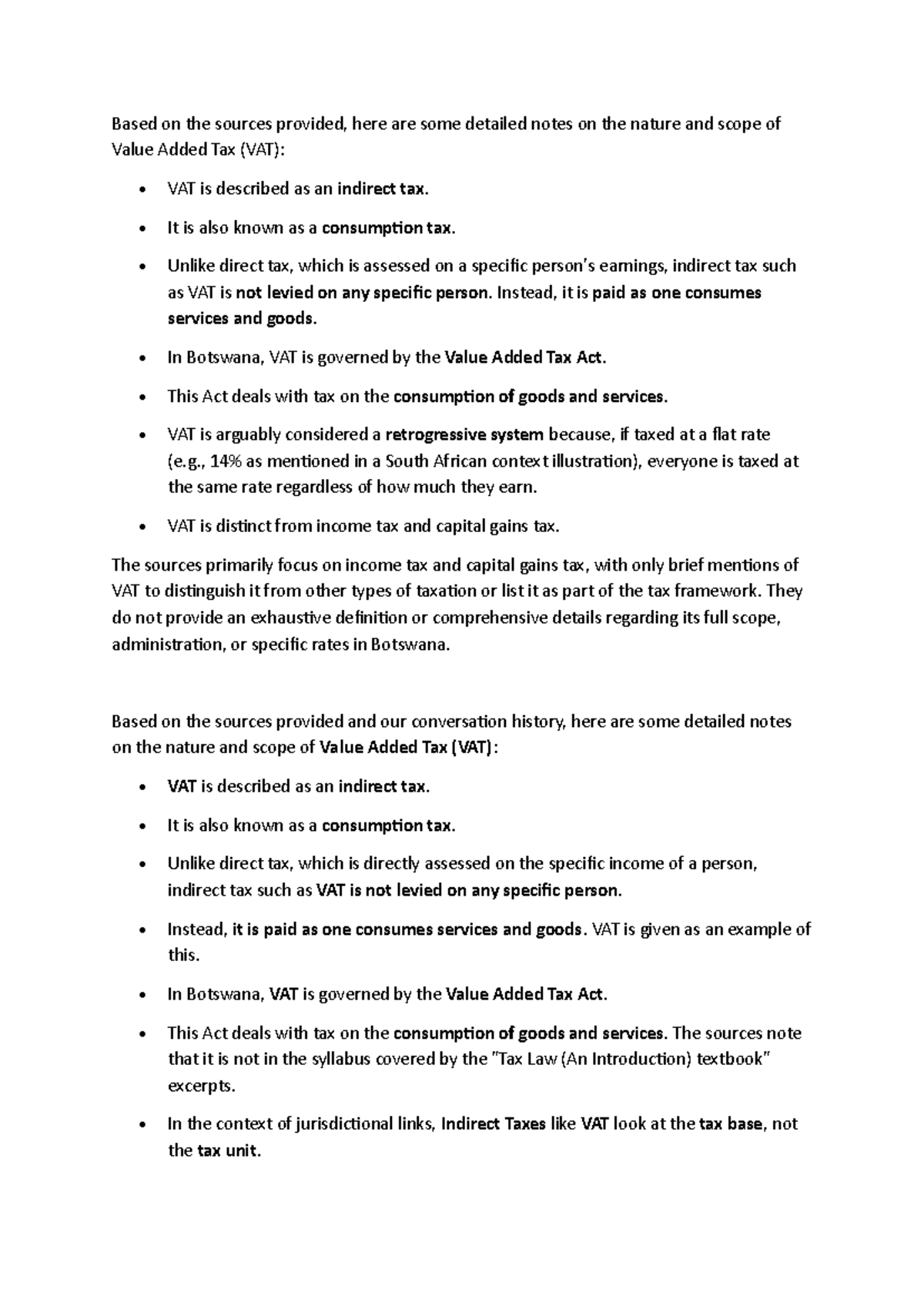 218 VAT - Comprehensive Notes on Value Added Tax (VAT) in Botswana ...