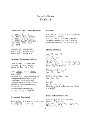 Experiment 3 Forces and Vectors - Physics 207-L Laboratory Report ...