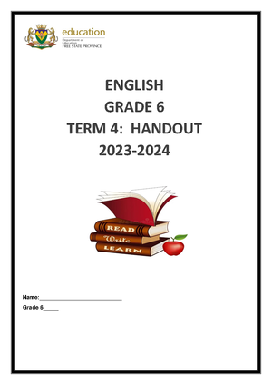 2020 June Task 7 - Exam paper - 50 LAERSKOOL VAN DYK PRIMARY English ...