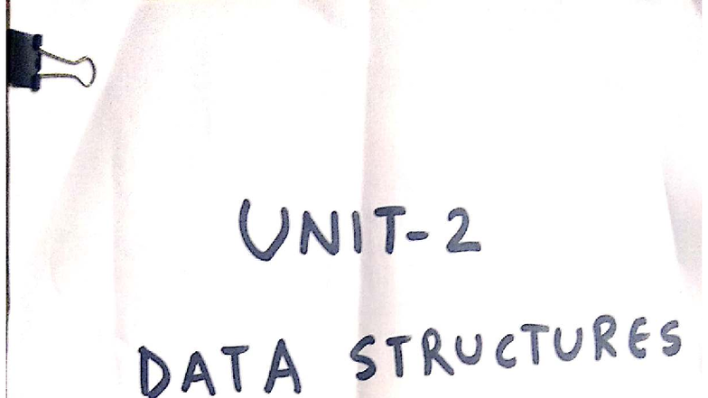 DATA STRUCTURES (CS101) - Stack and Queue Concepts Notes - Studocu