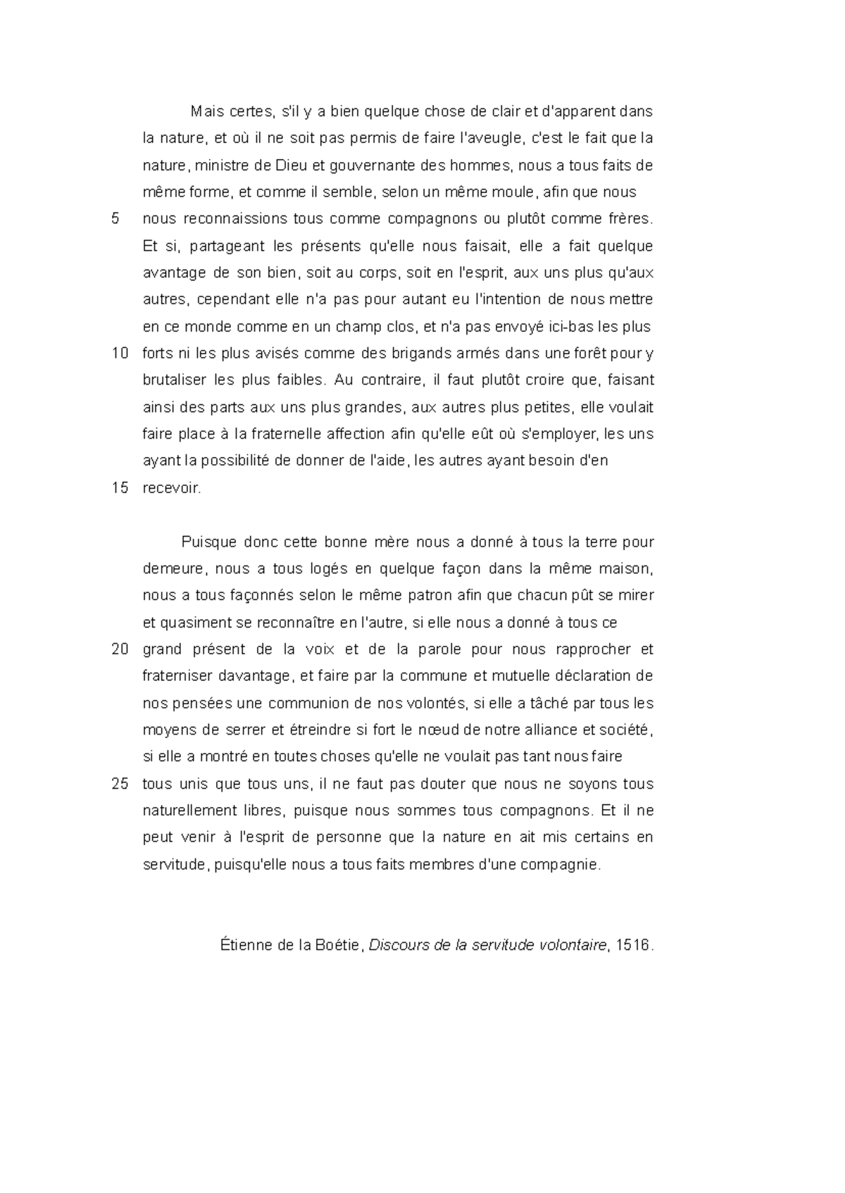 Explication linéaire de La Boétie - Texte EL16 - Studocu
