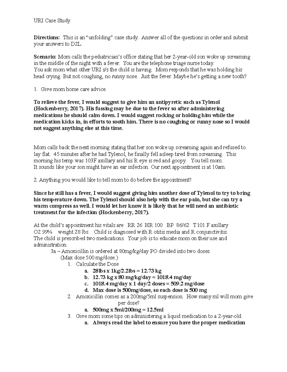 URI Case Study 2021 - URI - URI Case Study Directions: This is an ...