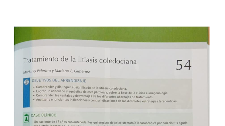Tratamiento de la Litiasis Coledociana: Análisis y Estrategias ...