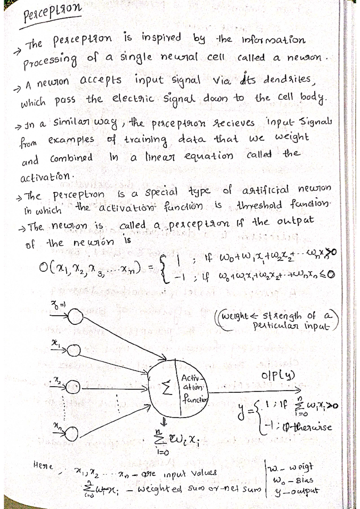 Perceptron Model: Understanding Neural Networks and Classification ...