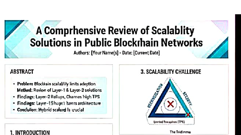 Comprehensive Review of Scalability Solutions in Public Blockchain ...