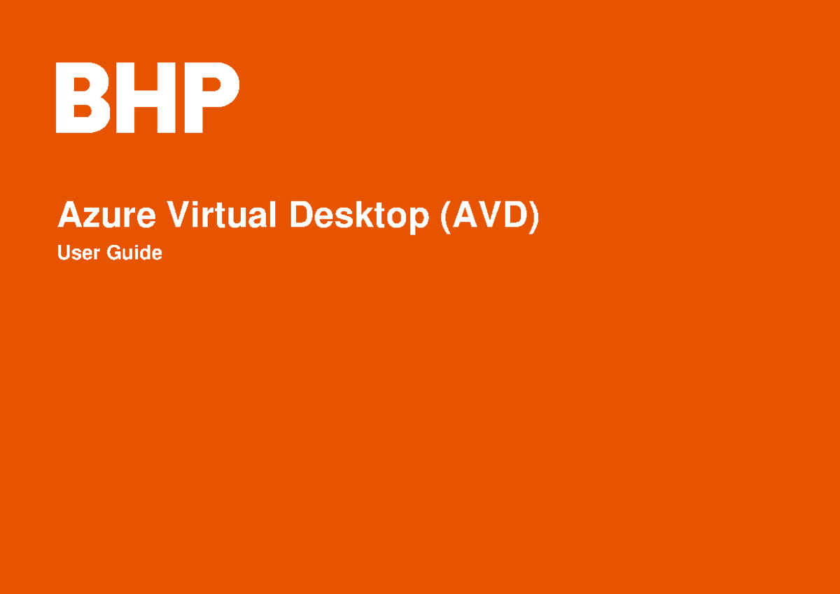 Azure Virtual Desktop (AVD) User Guide v1 - Comprehensive Instructions ...