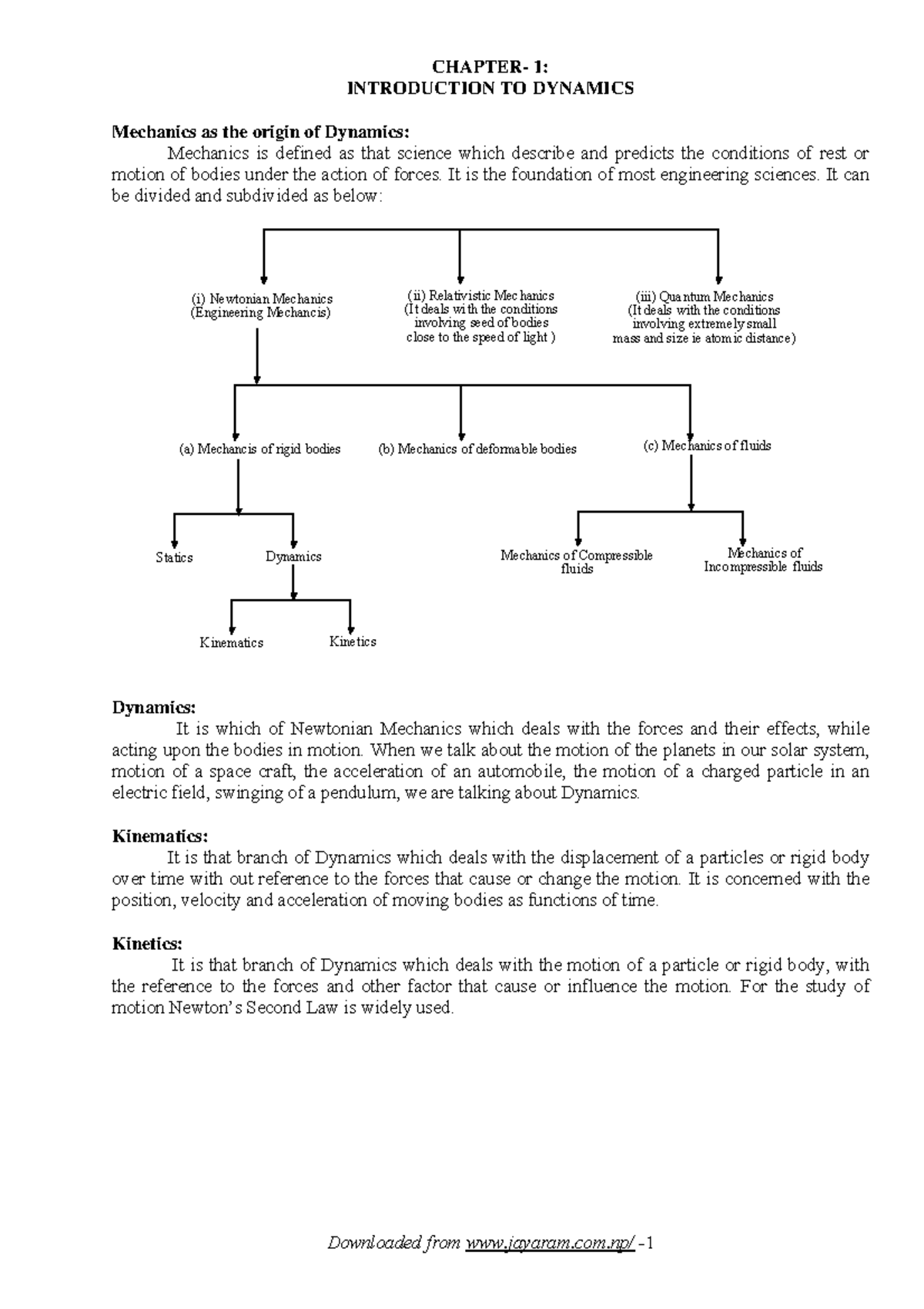 Applied Mechanics Lecture Notes: Dynamics and Particle Motion - Studocu