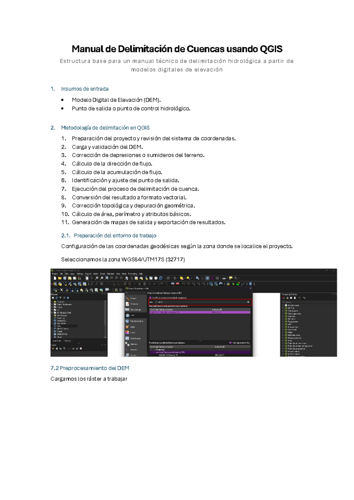Manual de Delimitación de Cuencas con QGIS: Guía Técnica Completa - Studocu